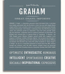Graham | Name Art Print – Name Stories