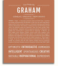 Graham | Name Art Print – Name Stories