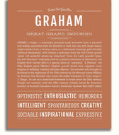 Graham | Name Art Print – Name Stories