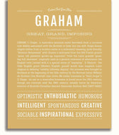 Graham | Name Art Print – Name Stories