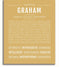 Graham Personalized Name Meaning Art Prints – Name Stories
