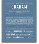 Graham | Name Art Print – Name Stories