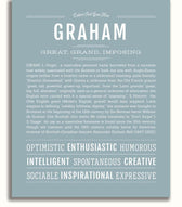 Graham | Name Art Print – Name Stories