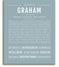 Graham | Name Art Print – Name Stories