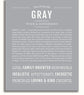 Gray (male) | Name Art Print – Name Stories
