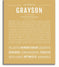 Grayson (female) | Name Art Print – Name Stories