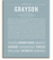Grayson (female) | Name Art Print – Name Stories