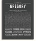 Gregory | Name Art Print – Name Stories