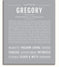 Gregory | Name Art Print – Name Stories