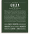Greta | Name Art Print – Name Stories