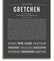 Gretchen | Name Art Print – Name Stories