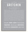 Gretchen Personalized Name Meaning Art Prints – Name Stories