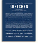 Gretchen | Name Art Print – Name Stories