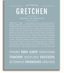 Gretchen | Name Art Print – Name Stories