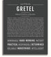 Gretel | Name Art Print – Name Stories
