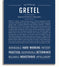 Gretel | Name Art Print – Name Stories