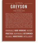 Greyson | Name Art Print – Name Stories