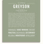 Greyson | Name Art Print – Name Stories