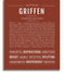 Griffen | Name Art Print – Name Stories