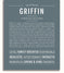 Griffin | Name Art Print – Name Stories