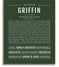 Griffin Personalized Name Meaning Art Prints – Name Stories