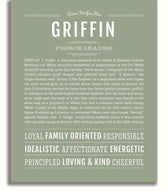 Griffin | Name Art Print – Name Stories