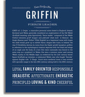 Griffin | Name Art Print – Name Stories