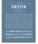 Griffin | Name Art Print – Name Stories