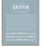 Griffin | Name Art Print – Name Stories