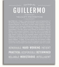 Guillermo | Name Art Print – Name Stories