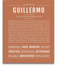 Guillermo | Name Art Print – Name Stories