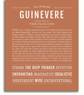 Guinevere | Name Art Print – Name Stories
