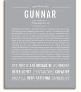 Gunnar | Name Art Print – Name Stories