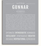 Gunnar | Name Art Print – Name Stories
