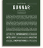 Gunnar | Name Art Print – Name Stories