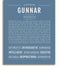 Gunnar | Name Art Print – Name Stories