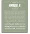 Gunner Personalized Name Meaning Art Prints – Name Stories