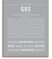 Gus | Name Art Print – Name Stories