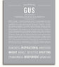 Gus | Name Art Print – Name Stories