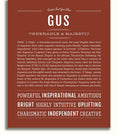 Gus | Name Art Print – Name Stories