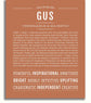 Gus | Name Art Print – Name Stories