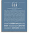 Gus | Name Art Print – Name Stories