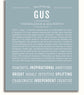 Gus Personalized Name Meaning Art Prints – Name Stories