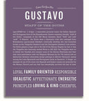 Gustavo | Name Art Print – Name Stories
