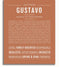 Gustavo | Name Art Print – Name Stories