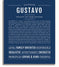 Gustavo Personalized Name Meaning Art Prints – Name Stories