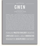 Gwen | Name Art Print – Name Stories
