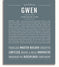 Gwen | Name Art Print – Name Stories