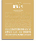 Gwen | Name Art Print – Name Stories