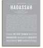 Hadassah | Name Art Print – Name Stories